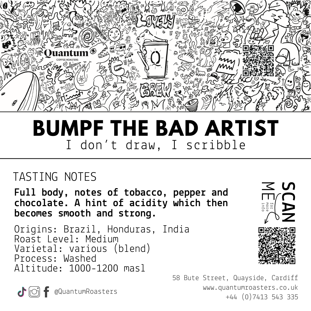 bumpf the bad artist - ARTIST EDITION (blend) – Quantum Coffee Roasters