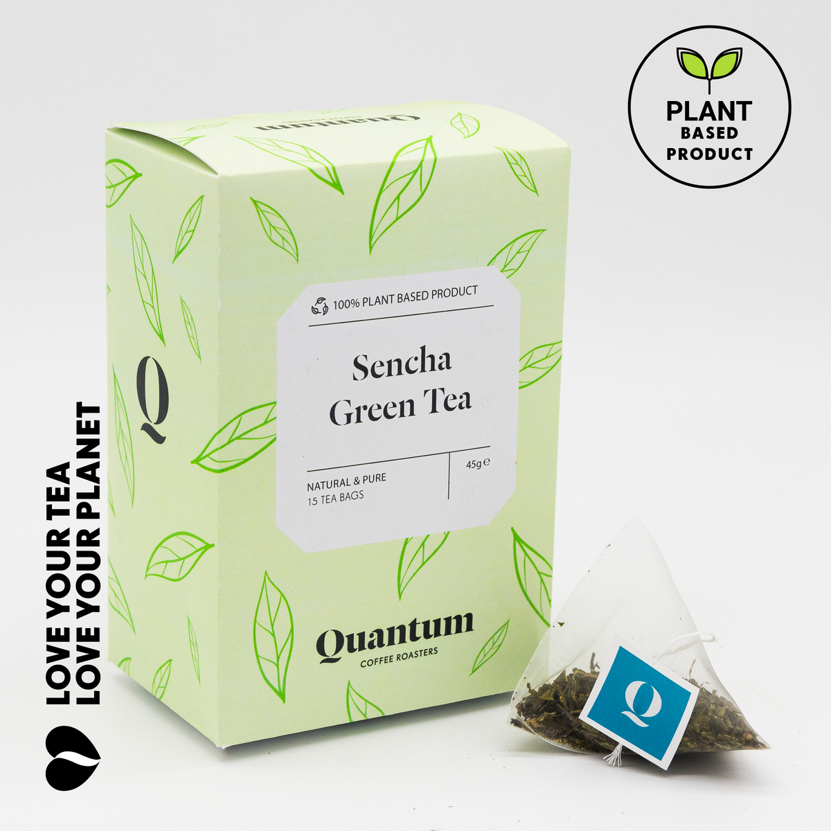 GREEN SENCHA TEA PYRAMIDS – Quantum Coffee Roasters