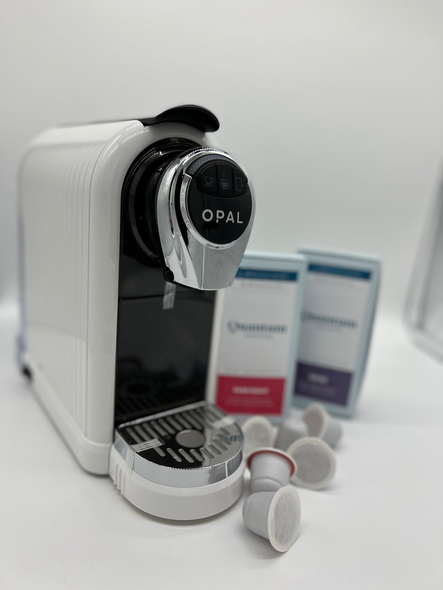 OPAL One Coffee Pod Machine - (WHITE) – Quantum Coffee Roasters
